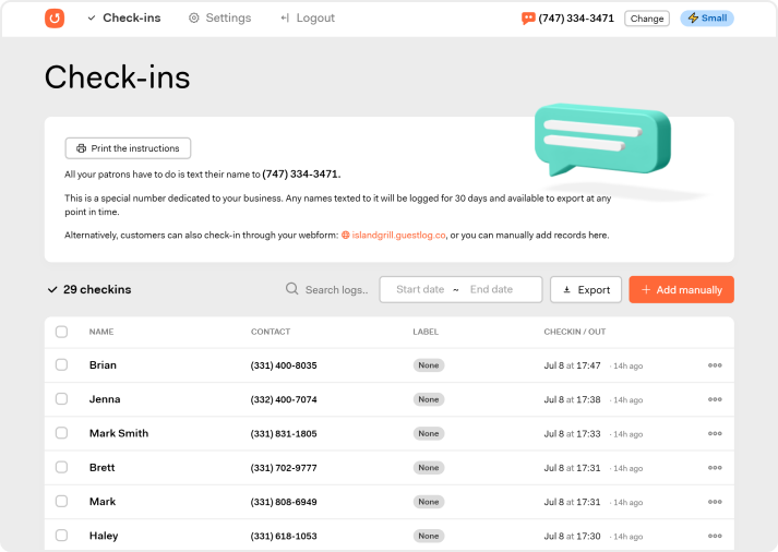 GuestLog | Simple and secure contact tracing for businesses.